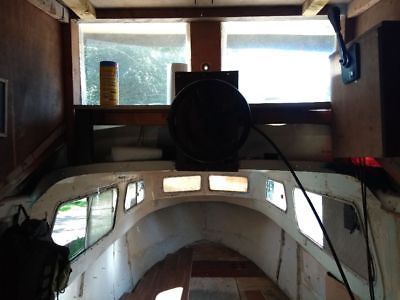 Norman 23 Grp Fibreglass Canal Boat River Cruiser With Mercury 6 Hp ...