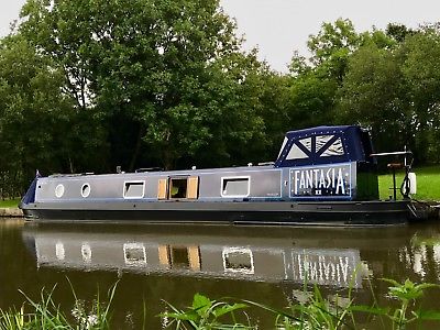 52ft Narrowboat (fantasia Ii) Aintree Boats Reverse Layout 200th ...
