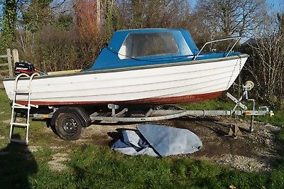 Bonwitco 400 Cabin/cuddy Fishing/family Day Boat With Galvanised ...