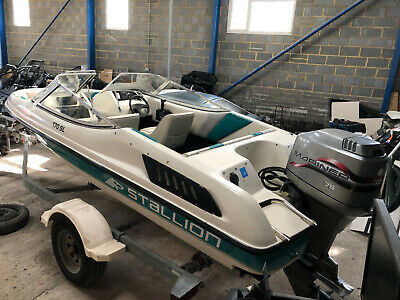 Stallion 170sl Bowrider Speedboat 17ft With 75hp Mariner 2 Stroke And ...
