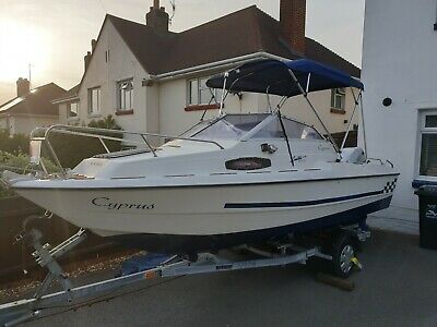 Fletcher Faro Power Boat 19ft Cabin Cruiser 90hp Mercury Outboard ...