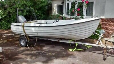 Bonwitco 14ft Speed Boat/ Fishing Boat. 60hp Mercury And Road Trailer ...