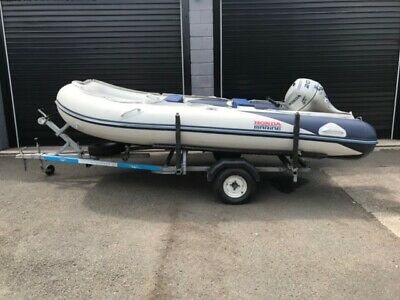 Honda Honwave Inflatable Boat / Rib With Honda Engine And Trailer ...