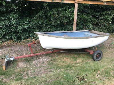 8ft Tender Boat/ Dinghy/ Rowing Boat With Trailer – Cheap Boats