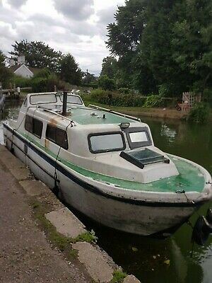 23ft River Cruiser / Grp Canal Boat – A Norman 23 Mk1 – Cheap Boats