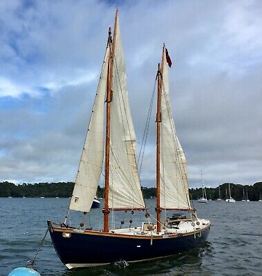Beautiful Selway Fisher ‘grace Hawar’ Gaff/gunter Rigged Schooner ...