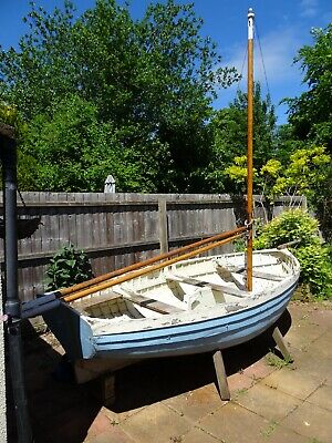 Classic Wooden Sailing Dinghy With Trailer Selling As A Restoration ...