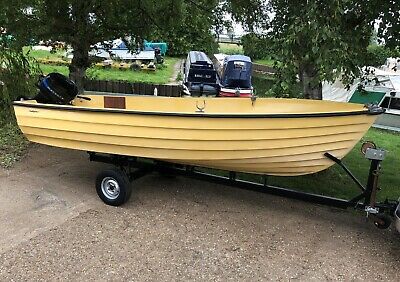 Bonwitco With 400 Open Fishing Leisure Day Boat, Trailer & 20hp Mercury ...