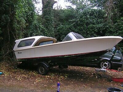 Broom 14.11ft Speed Boat, With 25hp Yamaha Engine And Trailer,nice ...