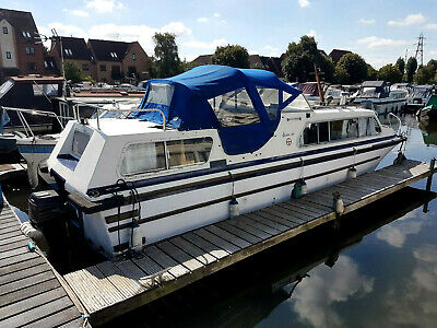 Norman 27 Centre Cockpit Canal Cruiser Fibreglass Boat Liveaboard 25hp ...