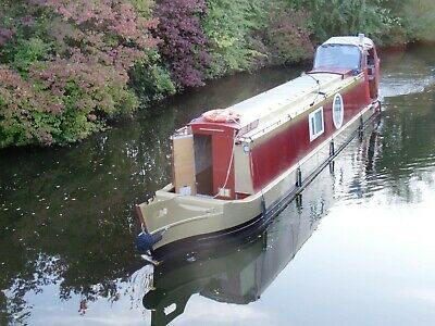 45ft Narrowboat Canal River Boat Cruiser Stern Electric Powered Narrow ...