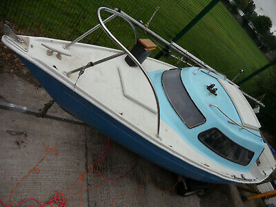 18’ Sailfish With Road Trailer, Tender, Outboard, Boarding Ladder ...