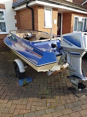 Ski – Speed Boat Power Boat With 60hp 2 Stroke Petrol Outboard – Cheap ...