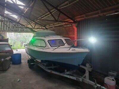 Shetland 535 Boat With 40hp Mercury Fishing Boat / Cabin Cruiser ...