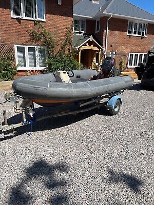 Avon Searider Rib 4m 50hp Tohatsu Trim And Tilt / Boat Speedboat ...