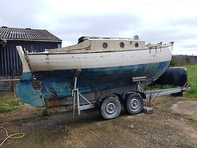 Classic 18ft Wooden Cutter Rigged 2.5ton Yacht Project. – Cheap Boats