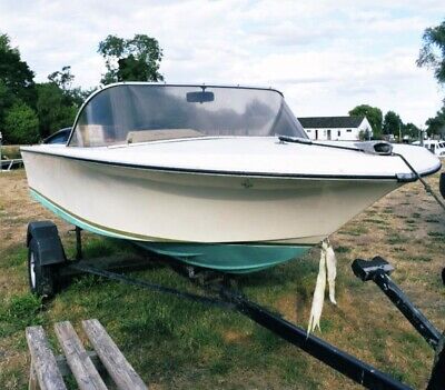 Broom Gemini 12’ Speed Boat Johnson Outboard 25hp – Scarce Boat – Cheap ...