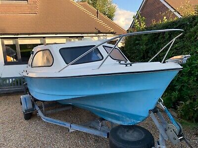 Shetland 535 (17ft) Day Boat / Fishing Boat / Cabin Cruiser – Cheap Boats