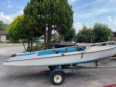 Skua Classic Sailing Boat Racing Dingy Project Including Trailer ...