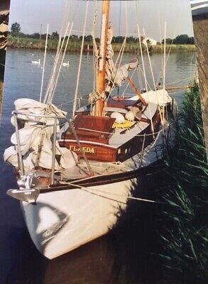 27ft Boat East Anglian Sloop Wooden Hull – Cheap Boats