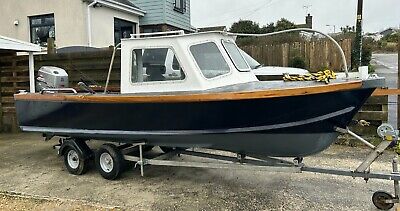 Vintage Ex Mod 18ft Aluminium Pilot Boat, Speedboat, Fishing Boat ...