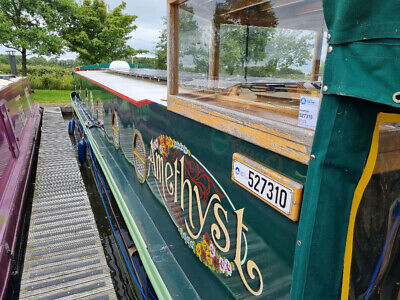 The Amethyst Wide Beam Canal Boat 55 Ft Long, 12 Ft Wide – Built 2018 ...