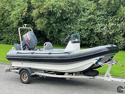 C-fury Patrol Twin Hull Catamaran Rib 60hp Yamaha 2 Stroke Outboard ...