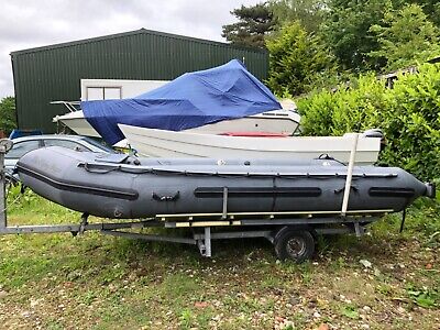 Royal Navy Gemini 4.5m Semi Inflatable Boat/sib (not A Rib) – Cheap Boats