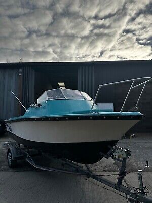 19ft Icelander Fast Fishing Boat Ford 1600 Xflow Braked Trailer Fully ...