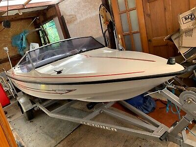 Fletcher Arrowflyte Speedboat Blackmax/ski 85hp Petrol+fletcher Trailer ...